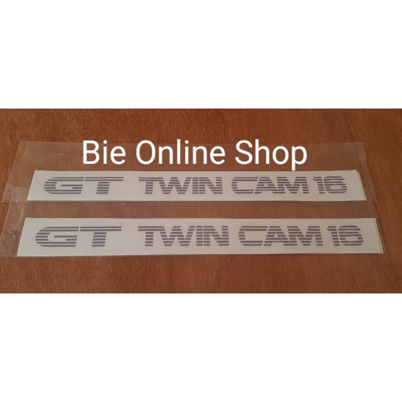 Jual 2PCS STICKER PINTU COROLLA TWINCAM AE92 GT TWINCAM 16 (BUKAN ...