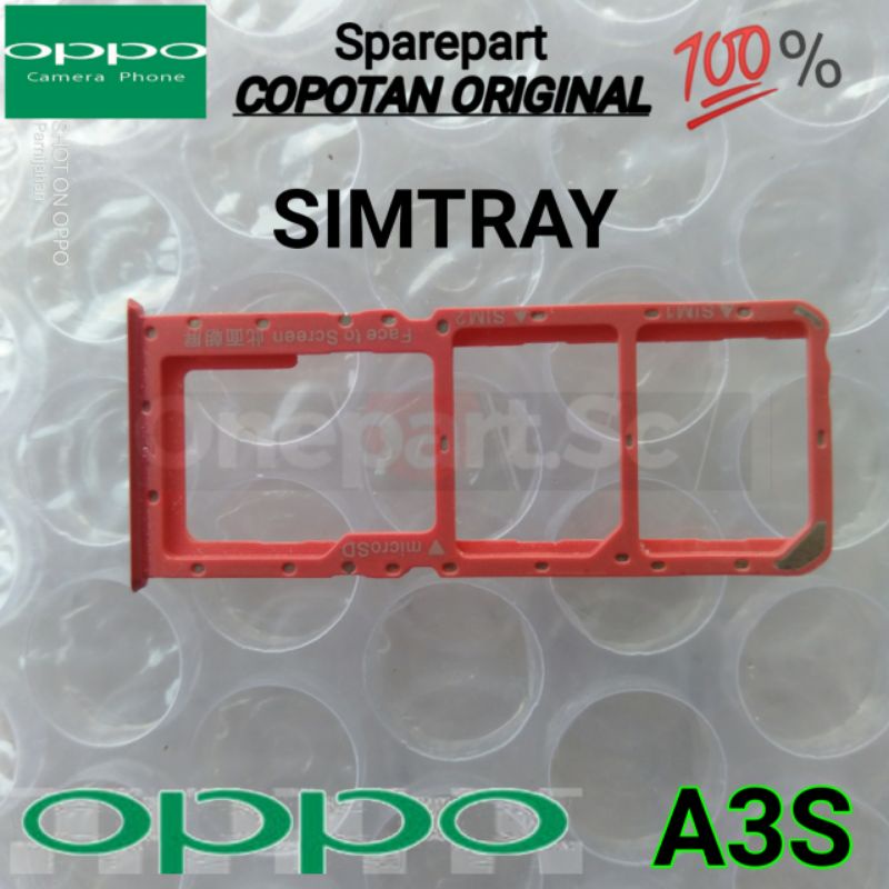 Jual Sim tray/sim try Oppo A3S ORIGINAL COPOTAN | Shopee Indonesia