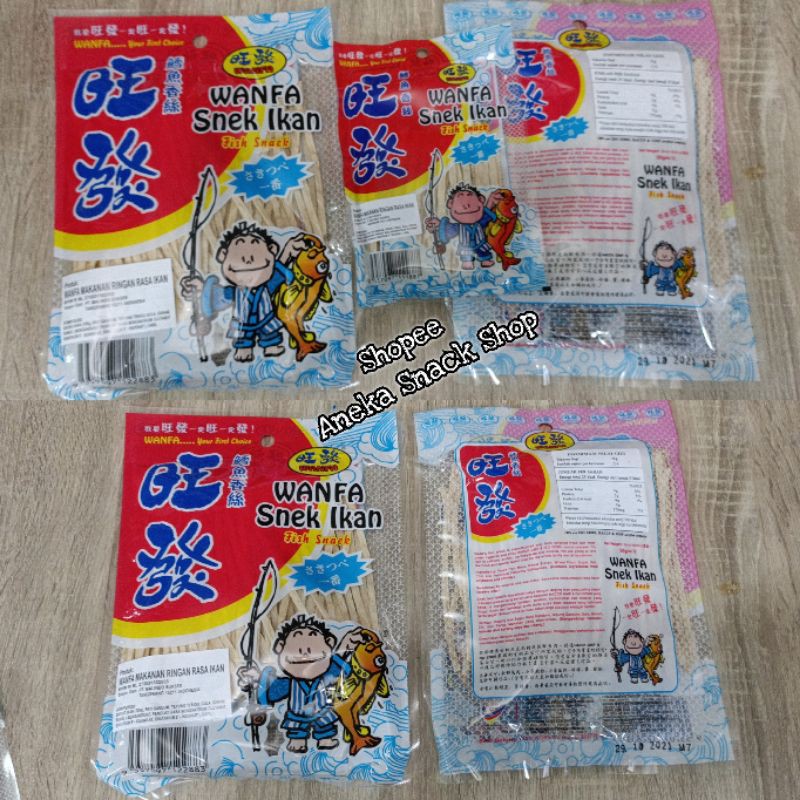 Jual WANFA SNEK IKAN / Fish Snack / Snack Ikan / Makanan Ringan Rasa ...