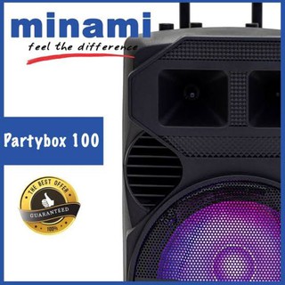 Jual MINAMI PARTYBOX 100 12 IN INCH " WOOFER BASS SPEAKER TROLLEY TROLI ...