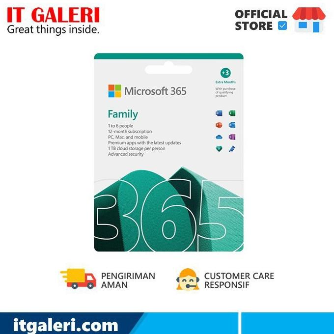 Jual Posa Card Microsoft Office 365 Family 2021 | Shopee Indonesia