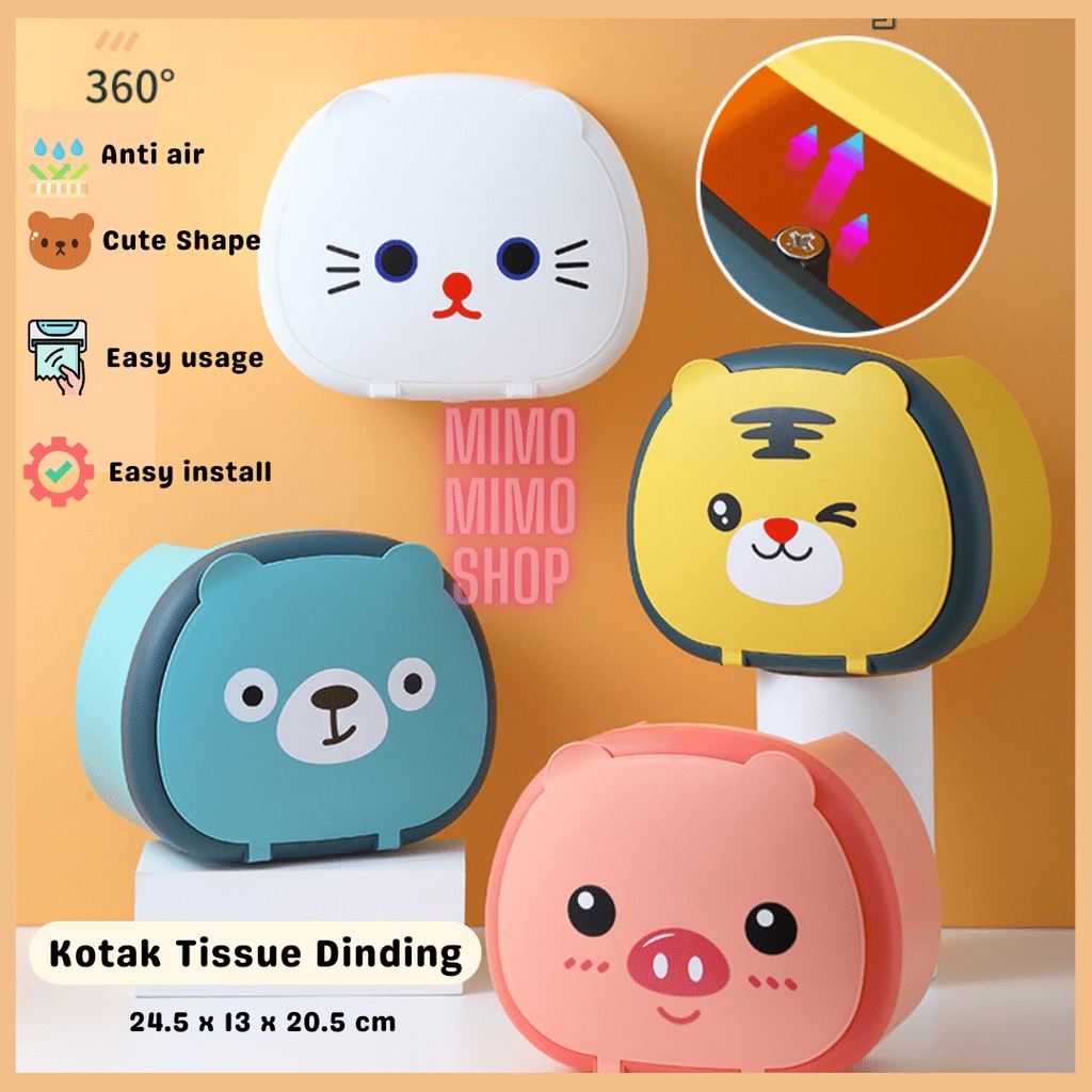 Jual KOTAK TISSUE DINDING - Tempat tisu tempel dinding lucu dengan ...