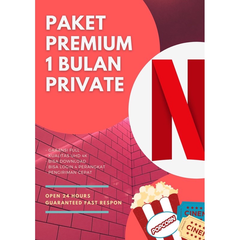 Jual Netflix Private 1 Bulan 4 Device UHD (BERGARANSI) | Shopee Indonesia