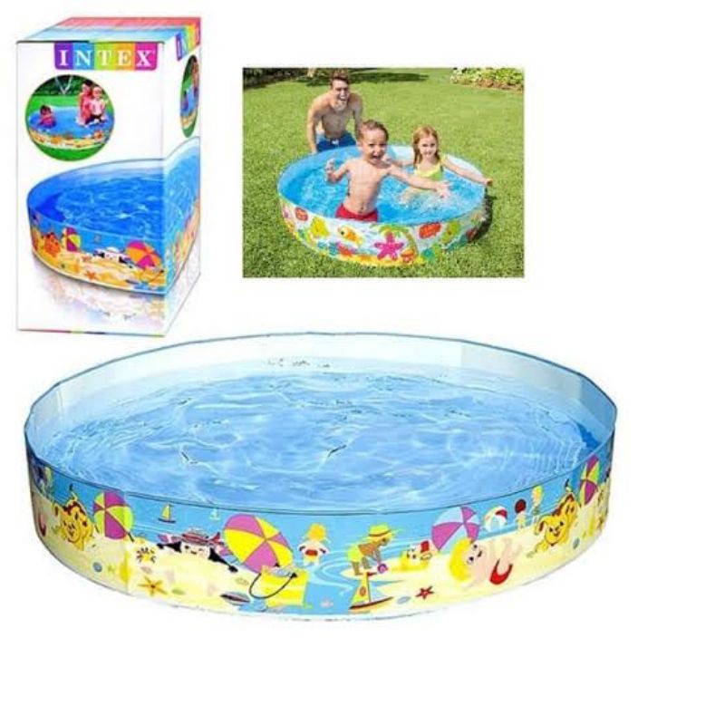 Jual KOLAM RENANG INTEX 56451 TIDAK PERLU POMPA 5FT BEACH DAYS SNAPSET ...