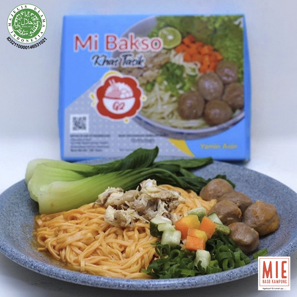 Jual MIE BASO BAKSO TASIK G2 YAMIN ASIN / MANIS HALAL MUI Indonesia ...