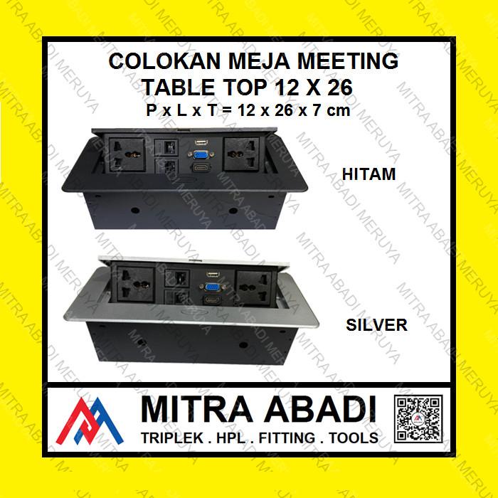 Jual Yosin | Table Top Colokan Meja Meeting Listrik Hdmi Vga Usb Lan ...
