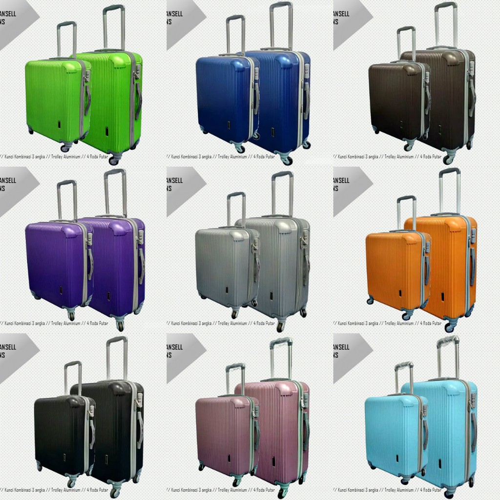 Jual Paket Murah 2in1 dapat 2 koper, Koper Fiber Hardcase Robert Ansell ...