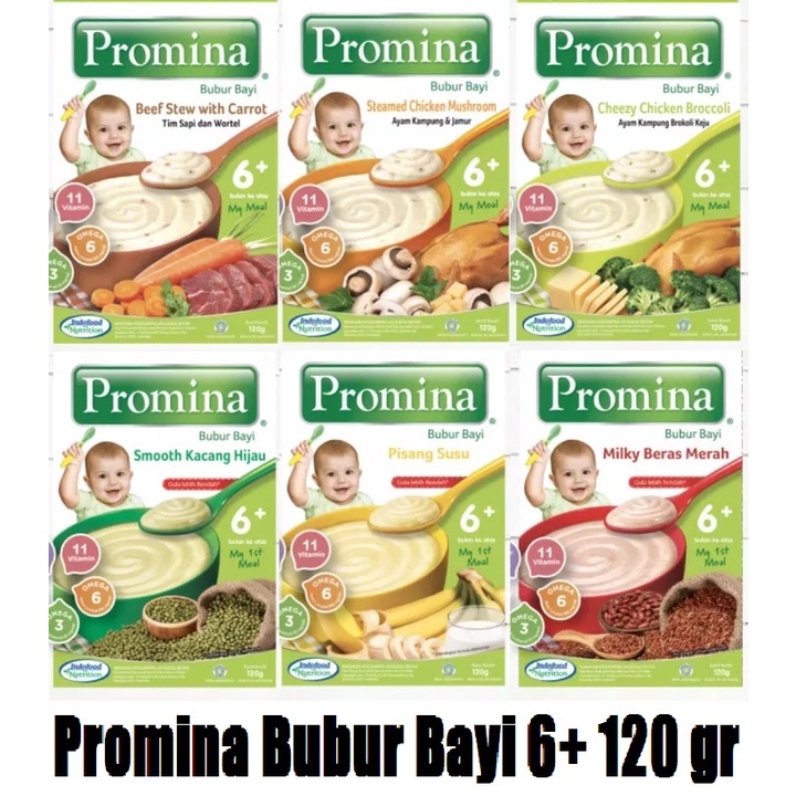 Jual Promina Bubur Bayi 6+ 120 gr All Varian - Tim Sapi dan Wortel ...