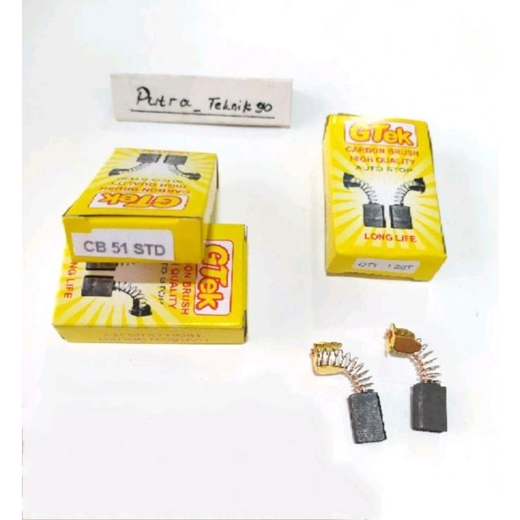 Jual Carbon Brush / Spul / Arang Gtek CB-51A | Shopee Indonesia
