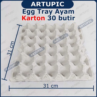Egg Tray Ayam KARTON Kertas kardus rak Tempat Telur Telor ayam bebek 70 ...