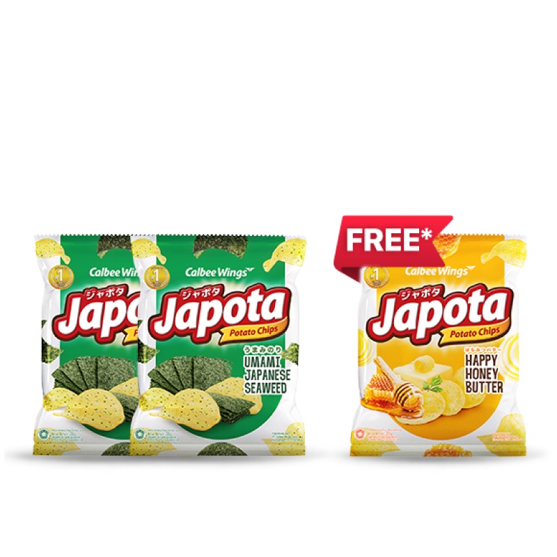 Jual Japota Potato Chips Umami Japanese Seaweed 2x68gr + [Free] Honey ...