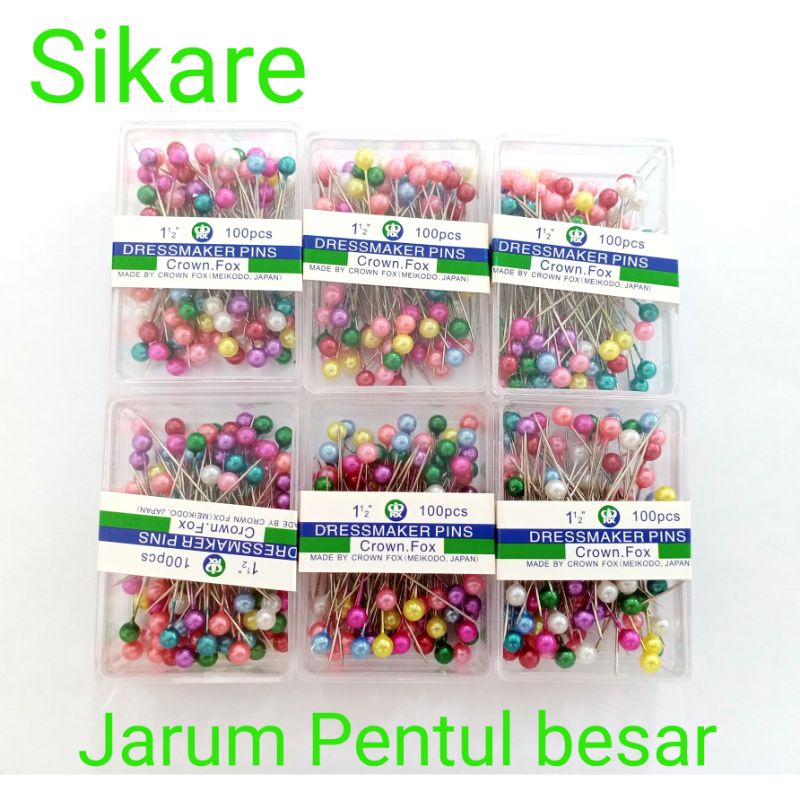 Jual Jarum Pentul Stainless Besar /Jarum Pentul warna/Pin Hijab/Jarum ...