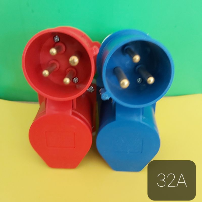 Jual Socket Plug 32A / 3 pin / 4 pin / 5 pin / Mounting 32A socket dan ...
