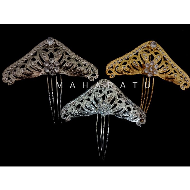 Jual sirkam batu diamond / sisir pengantin batu diamond / sirkam batu ...