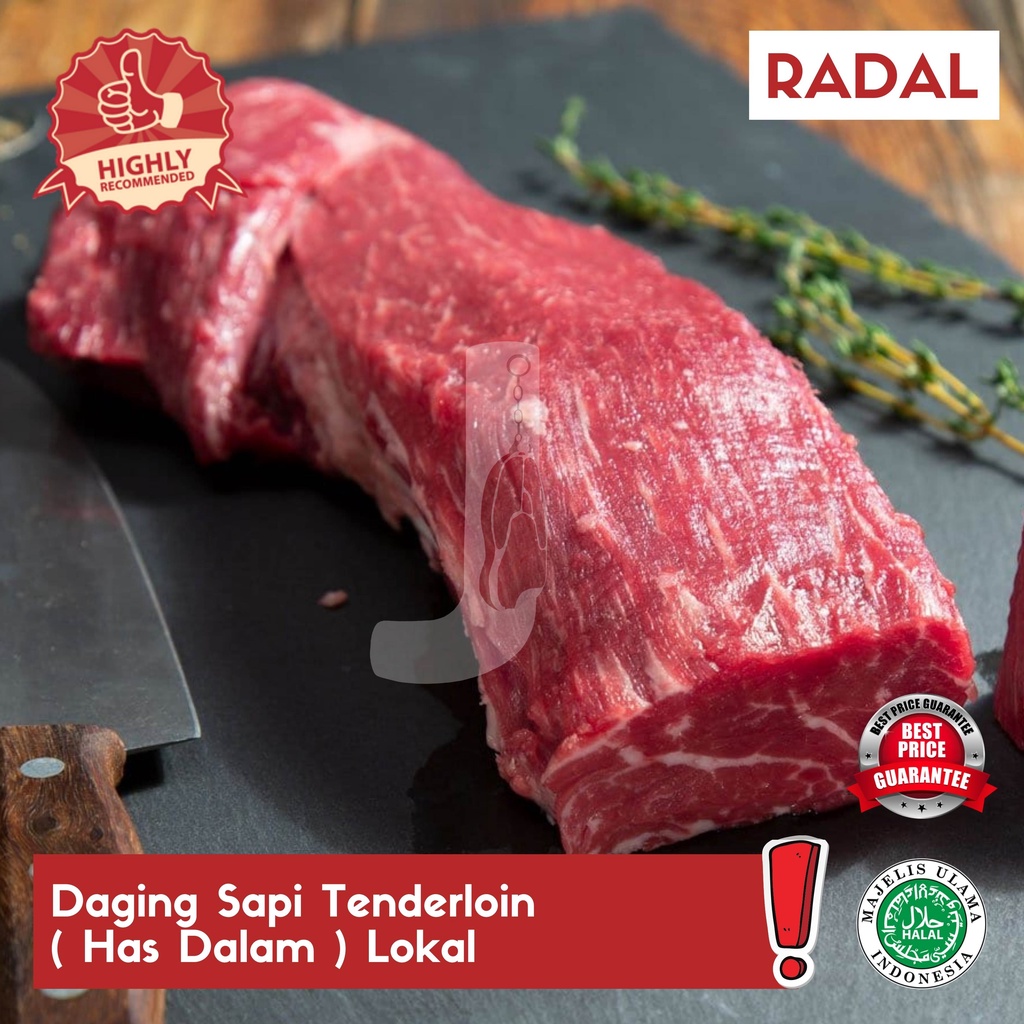 Jual Daging Sapi Tenderloin ( Has Dalam ) Lokal - Radio Dalam | Shopee ...