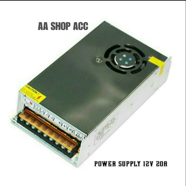 Jual Power Supply Switching CCTV 12V 20A Adaptor Power Supply 20A 12V | Shopee Indonesia