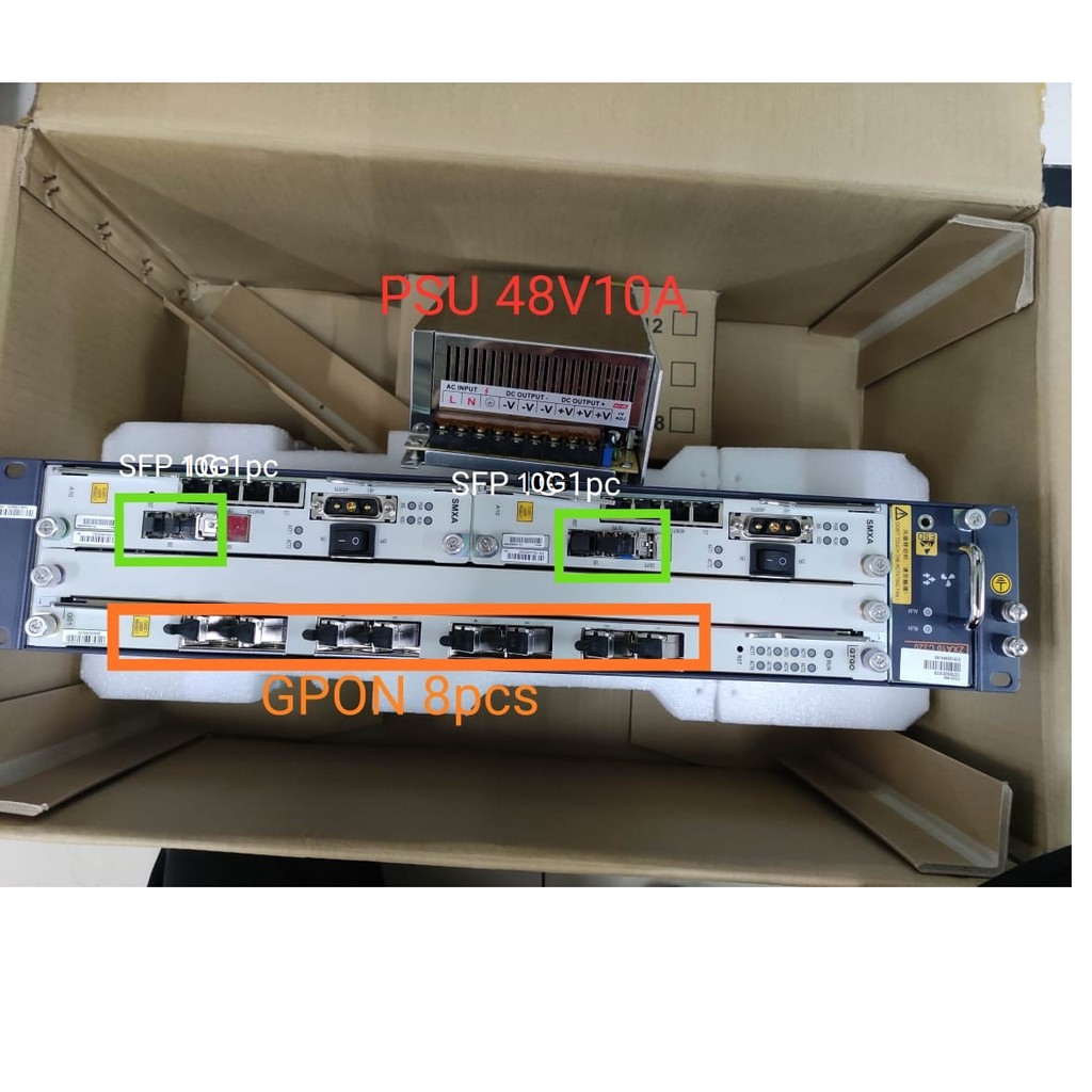 Jual ZTE OLT C320 8 Port GPON + uplink 2XGE DC + Adaptor 48V10A | Shopee Indonesia