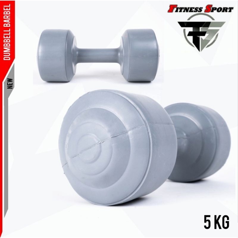 Jual Dumbel Barbel Plastik 5 Kg Alat Angkat Beban Dumbbel Barbel 5Kg ...