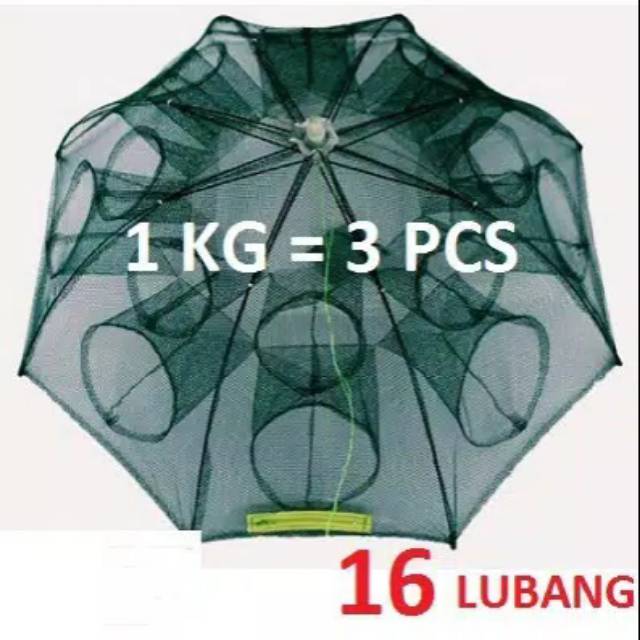 Jual Jala ikan ( bubu) 16 lubang. Untuk menangkap ikan di danau, kolam ...