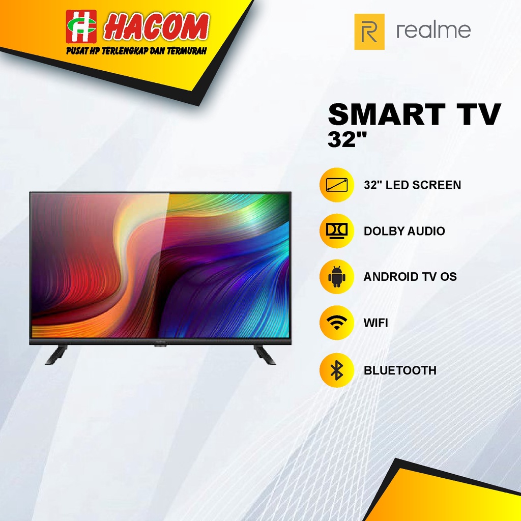 Jual Realme Smart TV 43" inch / 32" inch Garansi Resmi Realme Android ...
