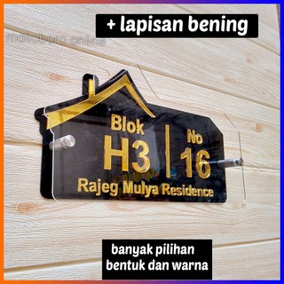 READY!!! PAPAN NOMOR RUMAH AKRILIK NOMER RUMAH AKRILIK NO RUMAH AKRILIK ...