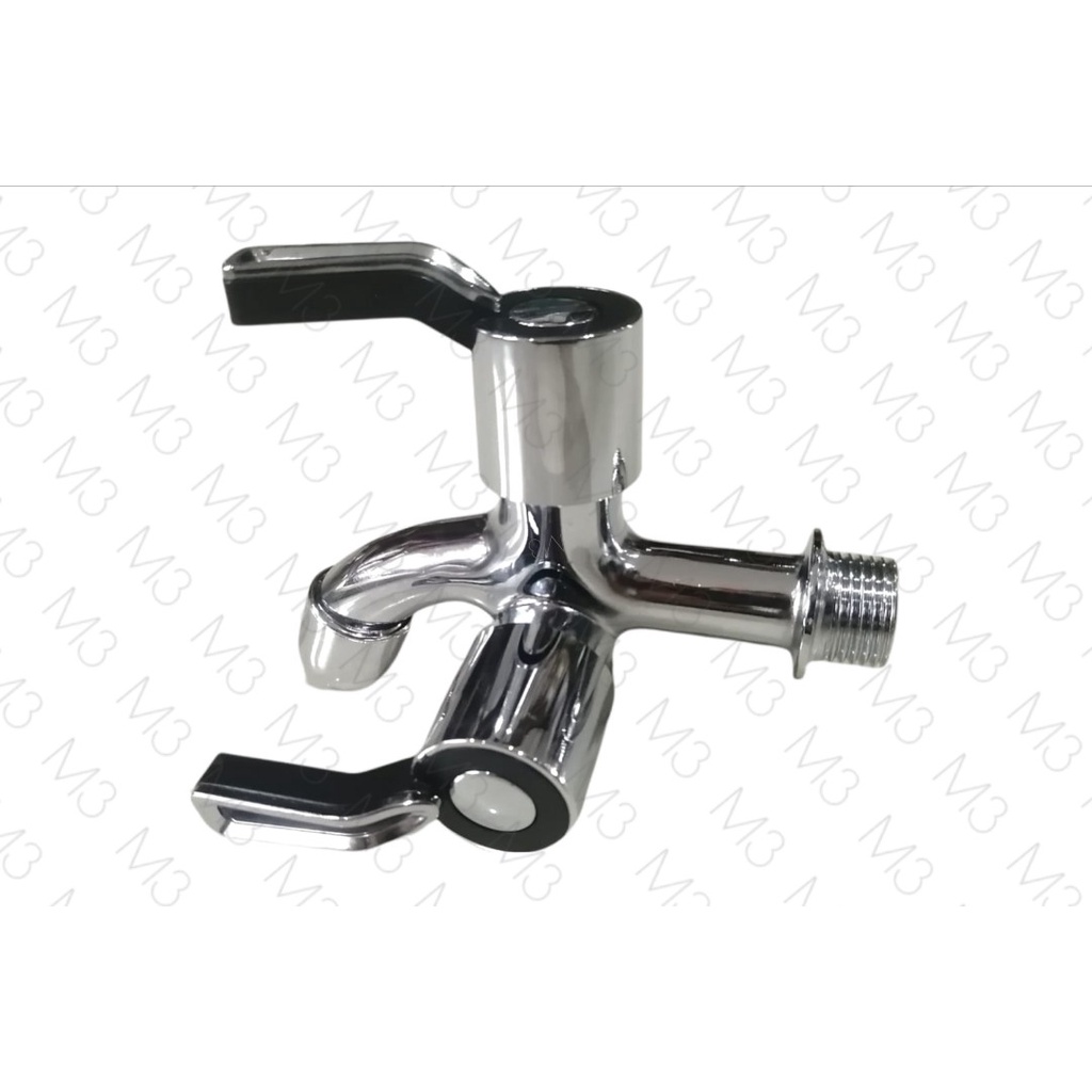 Jual KRAN CABANG DUA / KRAN CABANG SHOWER / KERAN DOUBLE 1/2 INCH ...