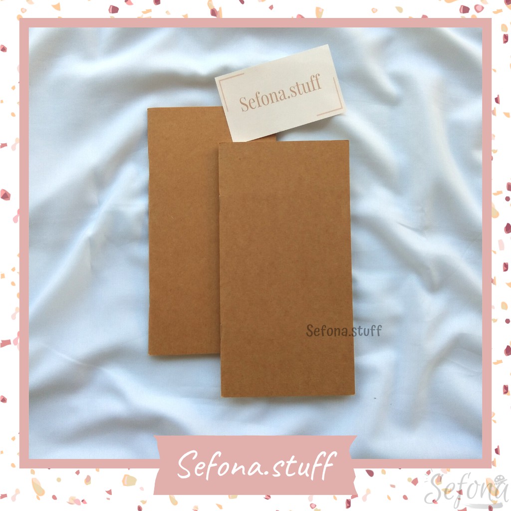 Jual Buku Tulis / Catatan Coklat Polos / Kertas Journal Vintage Coklat ...