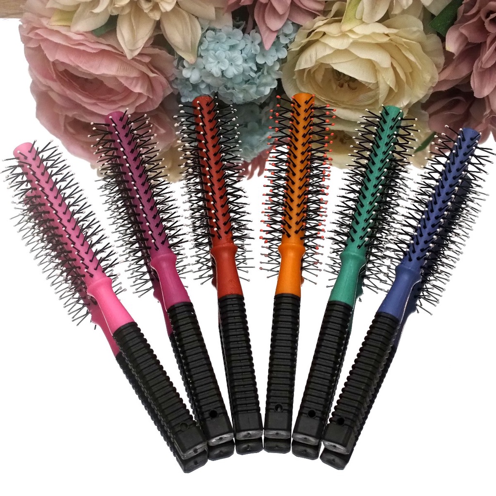 Jual Sisir Blow Rambut Lembut Anti Kusut Gagang Warna Hair Styling ...