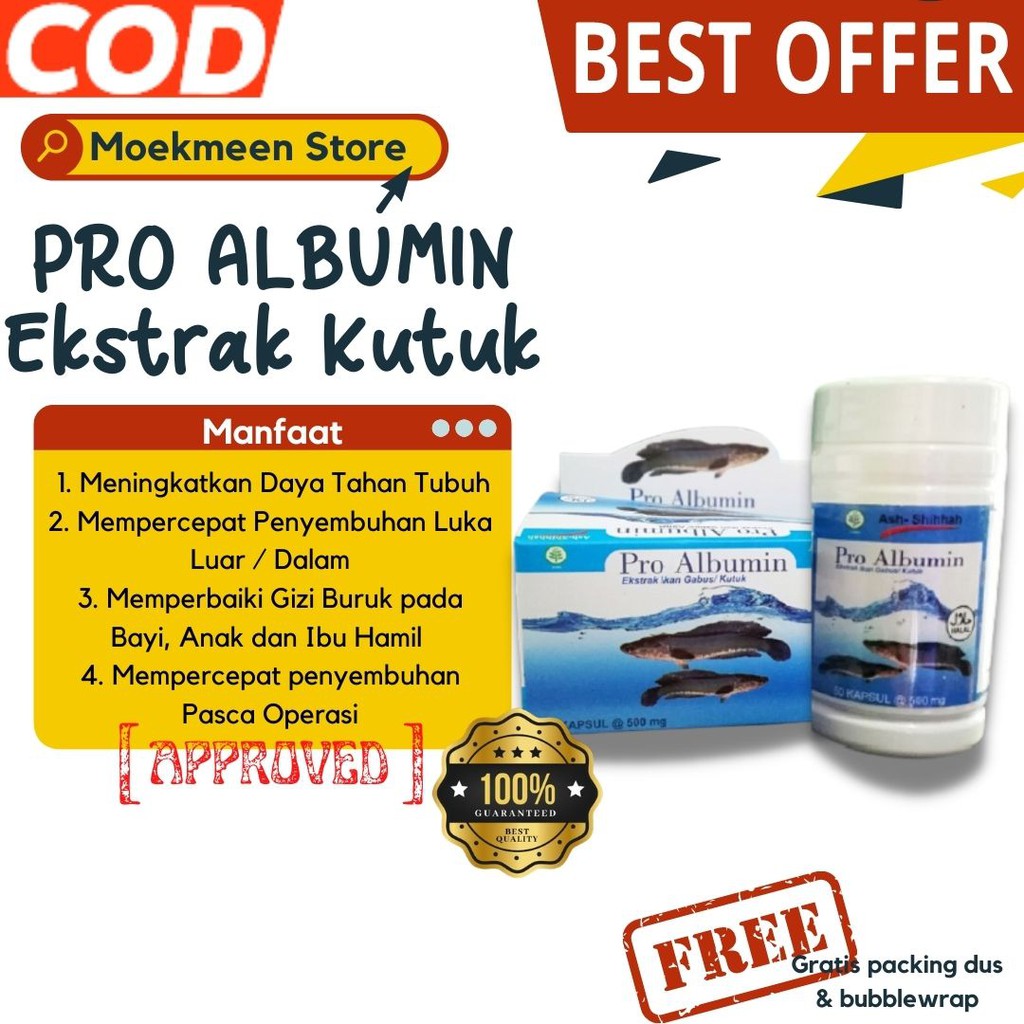 Jual Albumin Ekstrak Ikan Gabus ORIGINAL 100% Ash Shihah Pro Obat ...