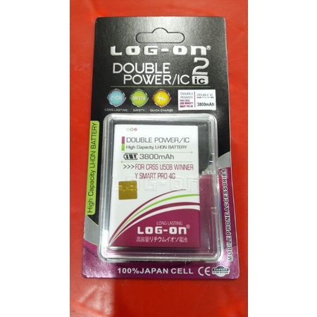 Jual Battery Logon evercross U50B Winner Y smart pro 4G | Shopee Indonesia