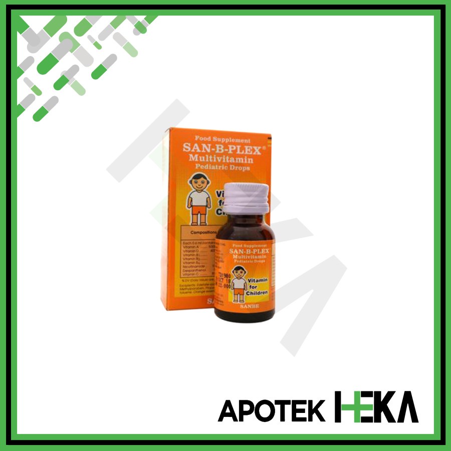 Jual San B Plex Drops 15 ml Sanbe - Multivitamin Anak (BANDUNG ...