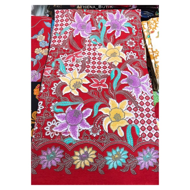 Batik Dolbi Dobi Dolby Doby Sarung Jarik Seragam Katun Motif Bunga ...