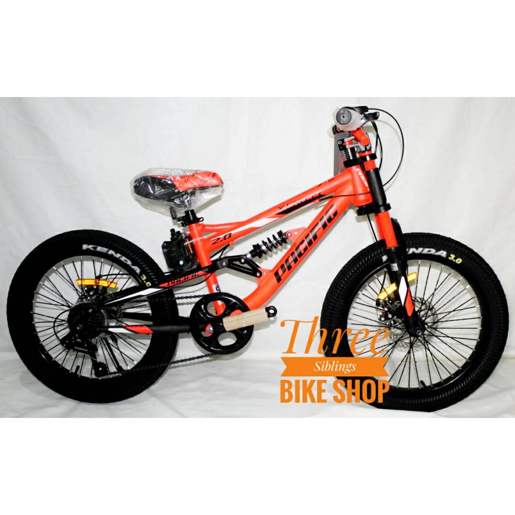 Jual SEPEDA MTB PACIFIC X-CROSS 2.0 20 INCH WARNA BLACK ORANGE | Shopee ...