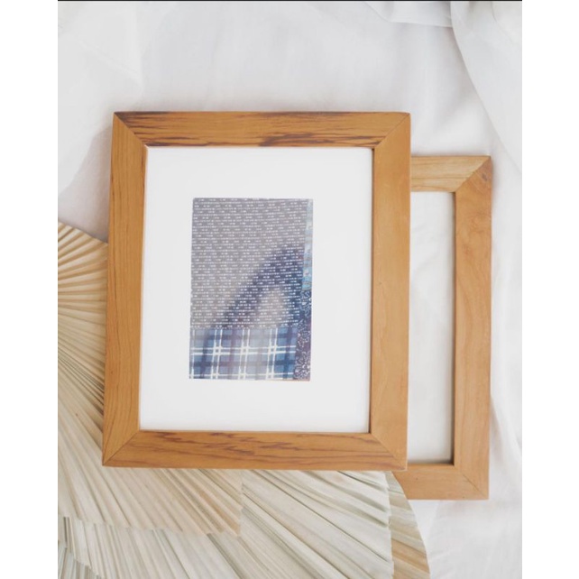 Jual FRAME PIGORA ESTETIK REAL KAYU JATI UKURAN 10rs | Shopee Indonesia