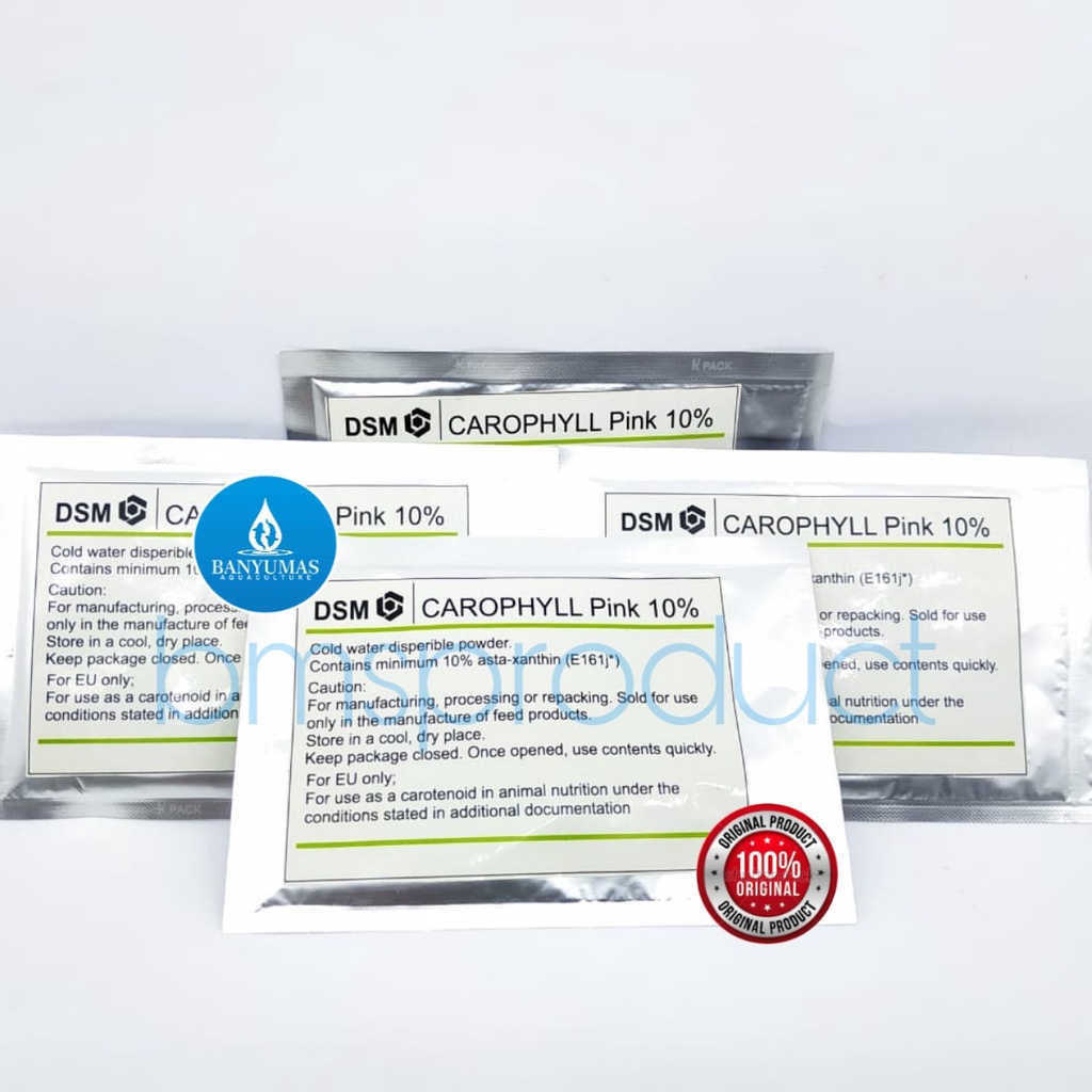 Jual A135 Astaxanthin Powder Carophyll Pink Pewarna merah Louhan Arwana ...