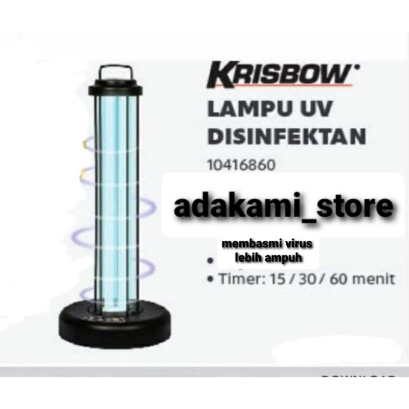 Jual Lampu UV Disinfektan Krisbow / lampu UV antivirus | Shopee Indonesia