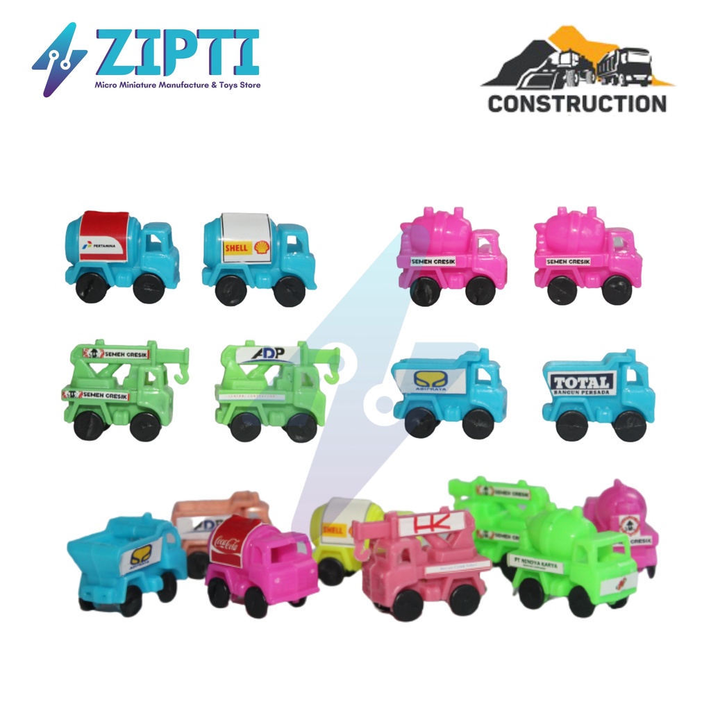 Jual Mainan Miniatur Truck Konstruksi Mini Model Indonesia by Zipti ...