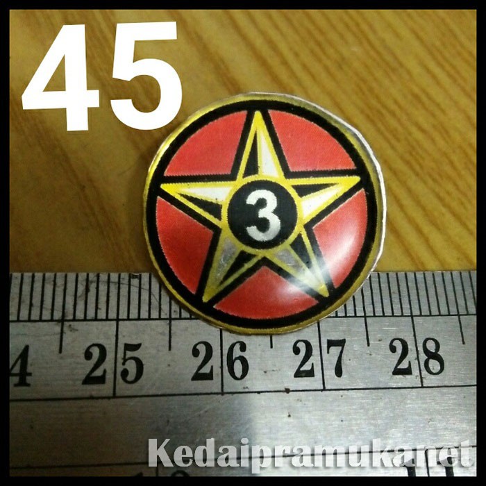 Jual Bros Bross Pin Bintang Penghargaan Tahunan Pramuka Penggalang Tiga ...