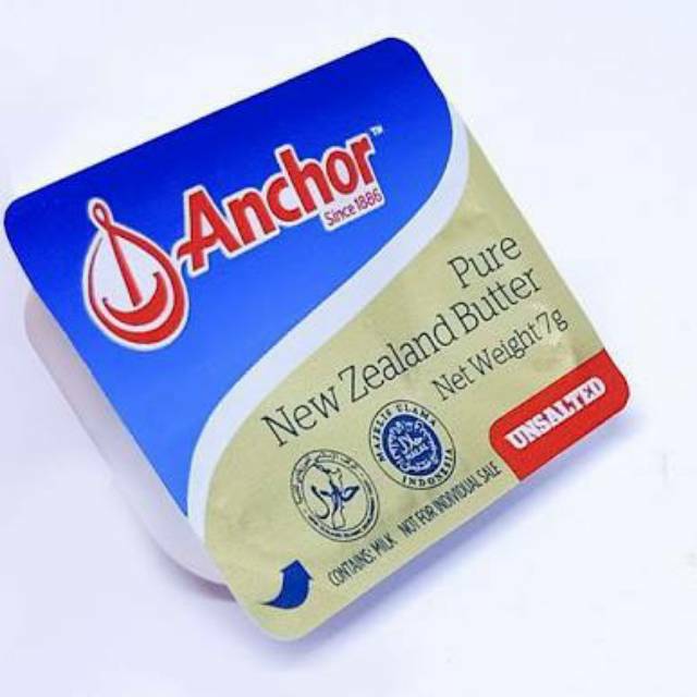 Jual Anchor Unsalted Butter Mini Portion 7gr (Isi 10 cup) Indonesia ...