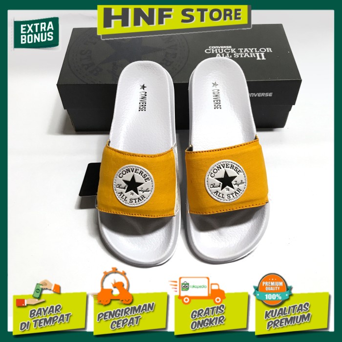 Jual rst991 Sandal Selop Pria Converse CT Putih Kuning / Sandal selop ...