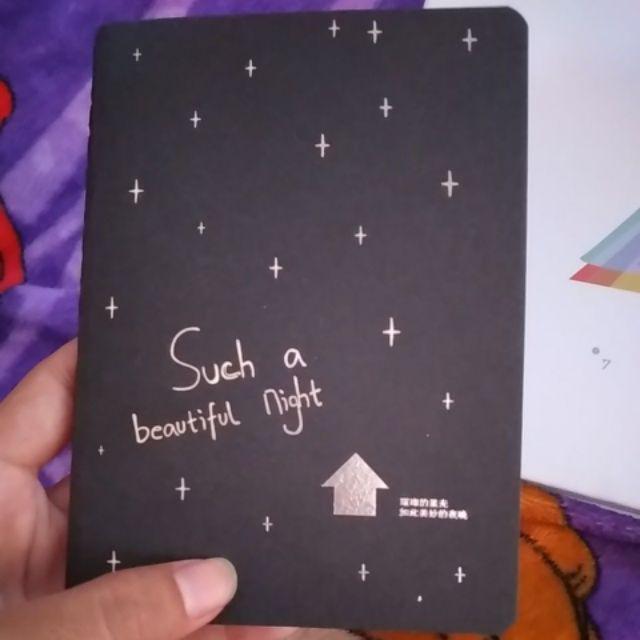 BUKU HITAM / Black Paper / Buku Kertas Hitam Polos / Black Scrap Book ...