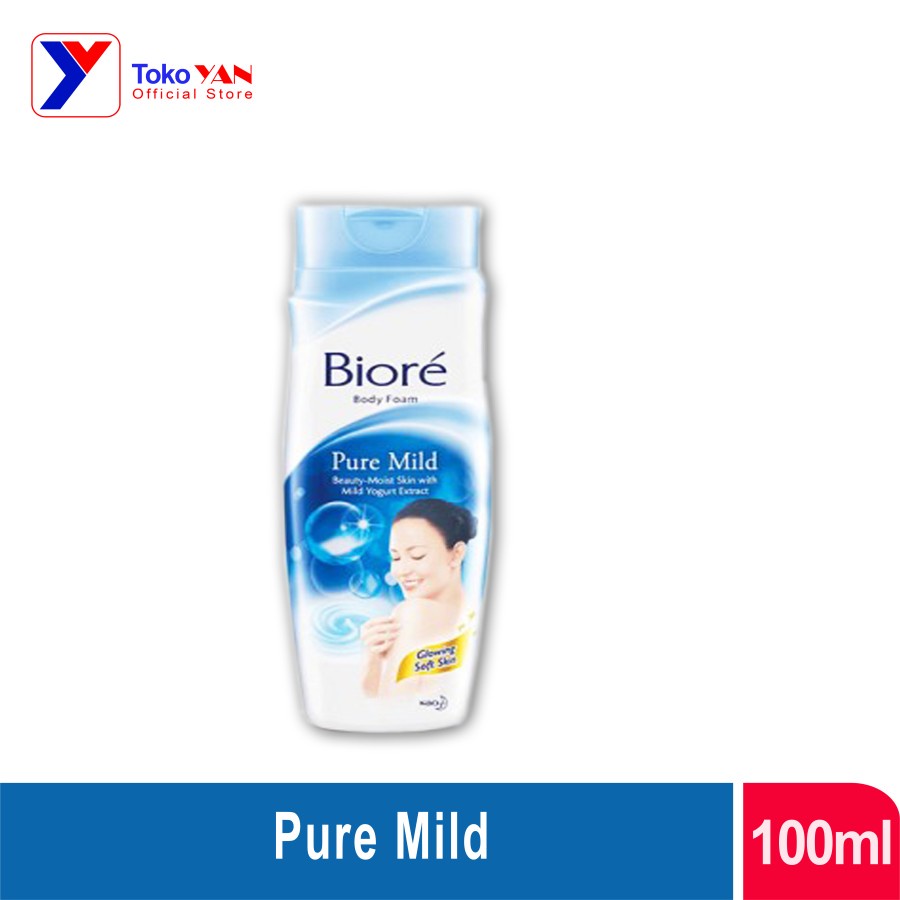 Jual Biore Body Foam Pure Mild Botol 100ml - Sabun Mandi Cair | Shopee ...