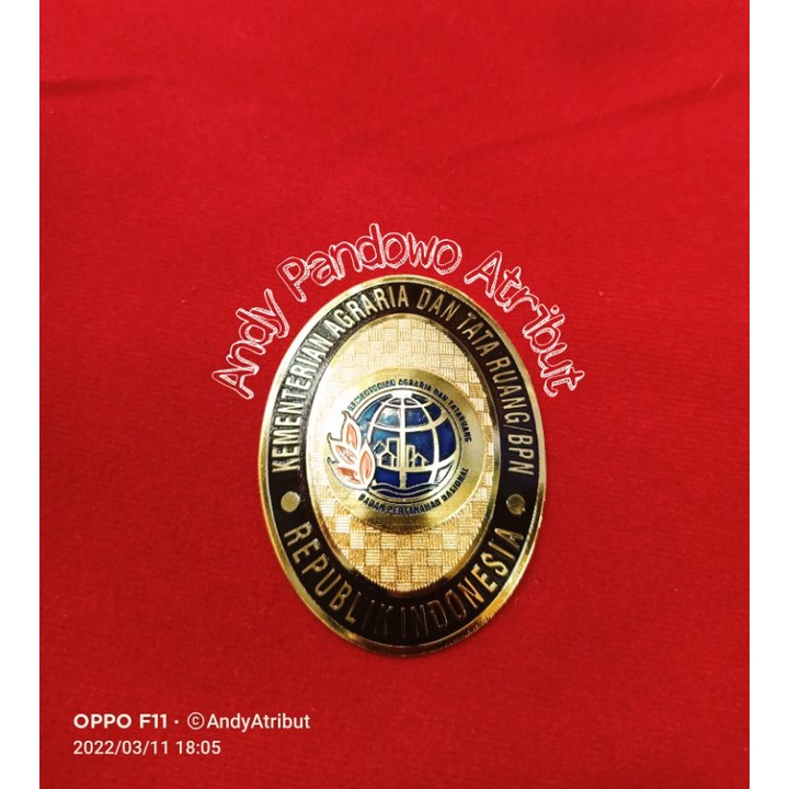 Jual pin oval ATR BPN timbul magnet | Shopee Indonesia