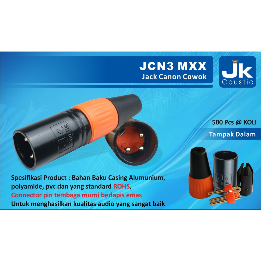 Jual Jack Canon Cowok JK Coustic JCN3 MXX Jack Canon Male | Shopee ...
