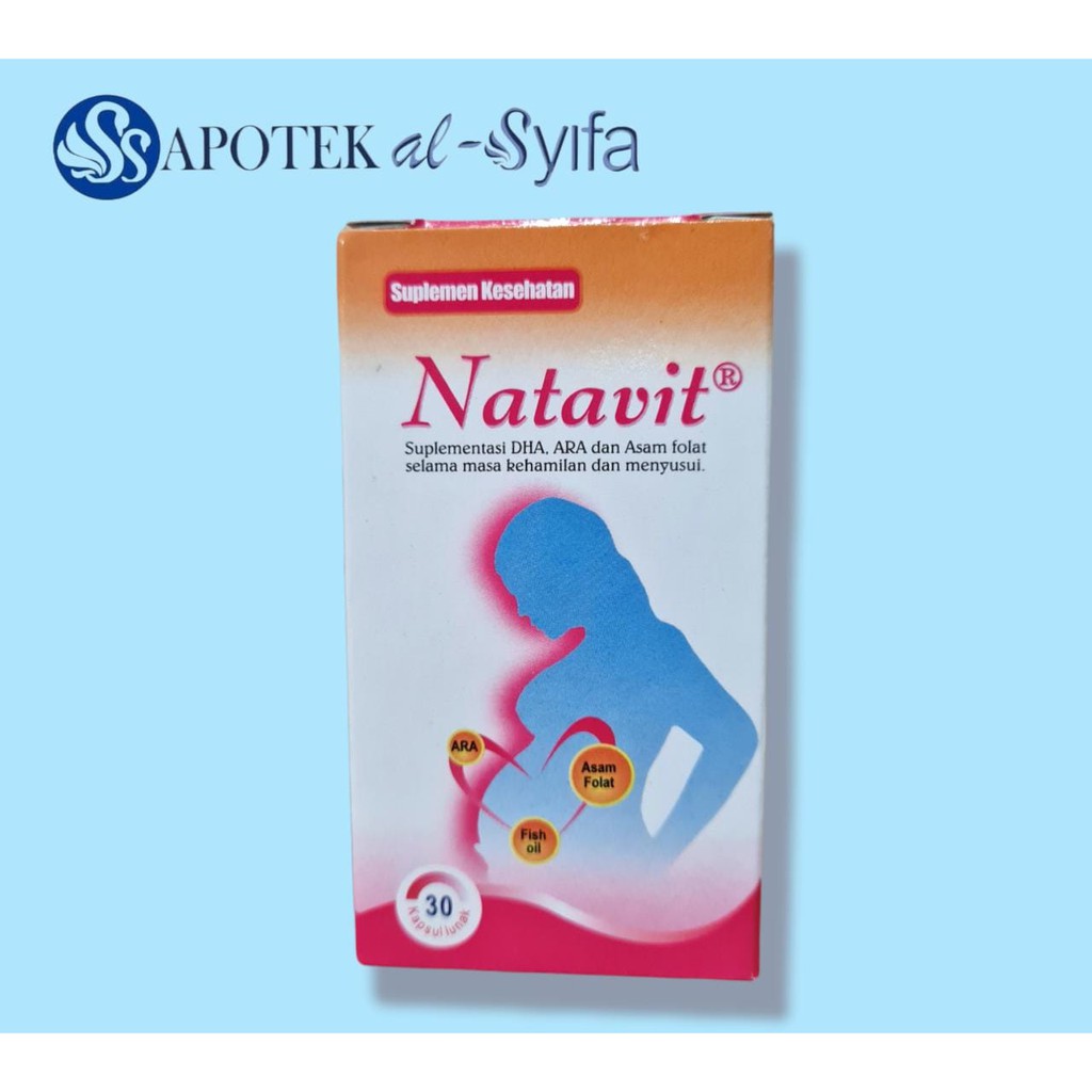 Jual Natavit kapsul Suplemen Ibu Hamil ( 1Box isi 30 Kapsul) | Shopee ...