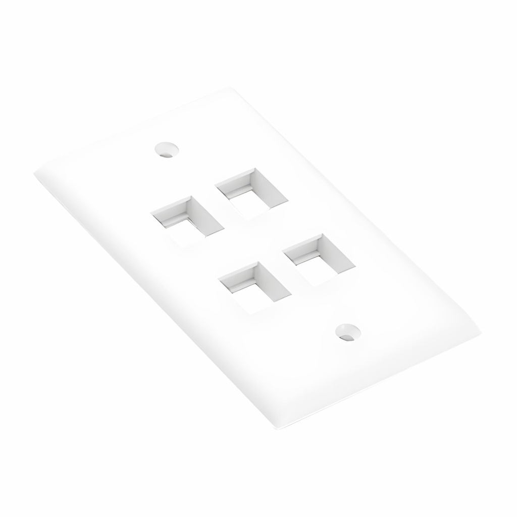 Jual Faceplate Face Plate / Wall Plate Modular 4 Port - OneFiber OF7 ...