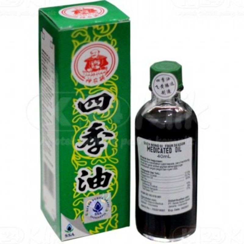 Jual Minyak Gosok Four Season Medicated Oil 12 Ml, 20 Ml. 40 Ml ...