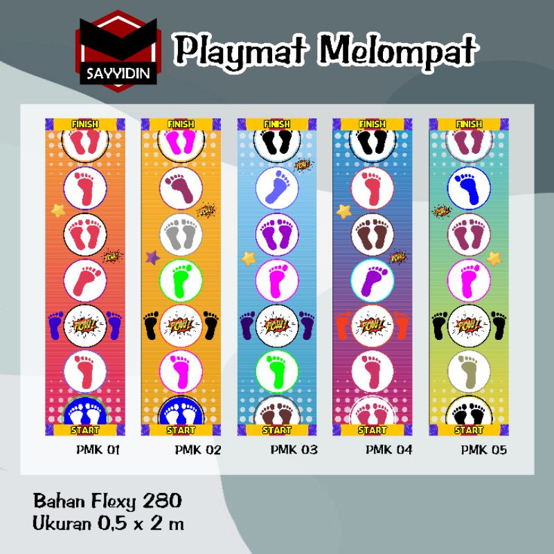 Jual Playmat / Sensory Path / Permainan Motorik Kasar Jejak Kaki ...