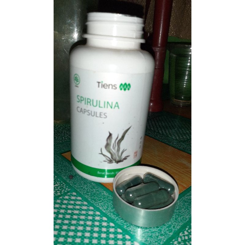 Jual SPIRULINA CAPSULES TIENS ORIGINAL 10000% (ECER) | Shopee Indonesia