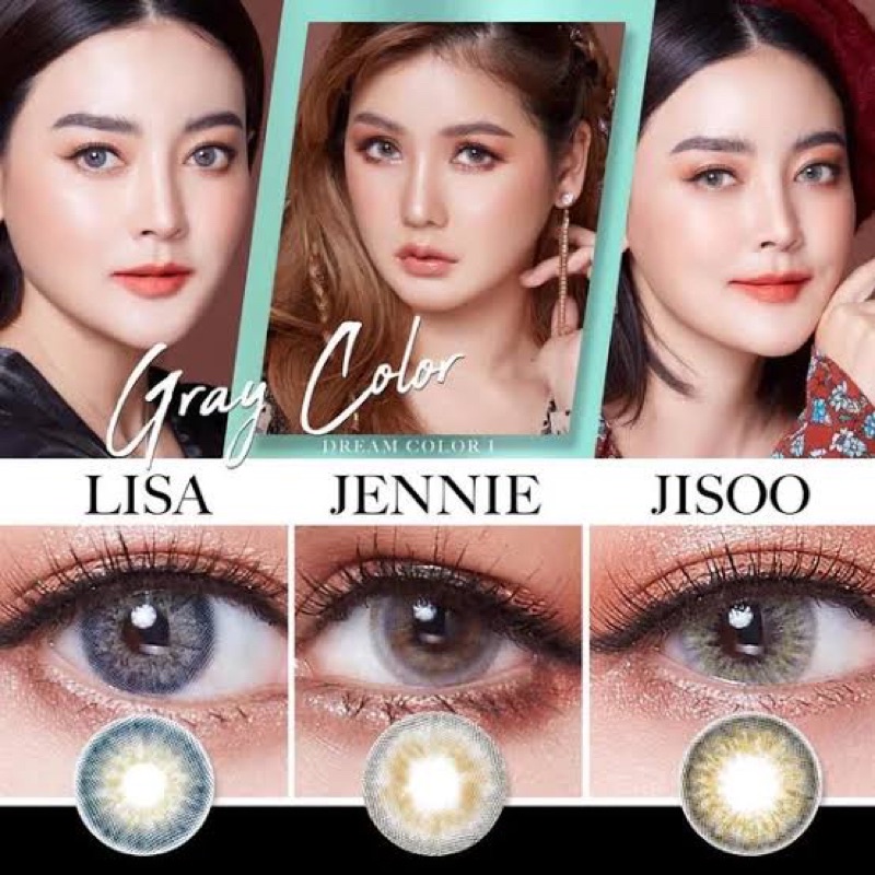 Jual Softlens LISA JISOO JENNIE Dream Color I Korea Original Botol Kaca ...